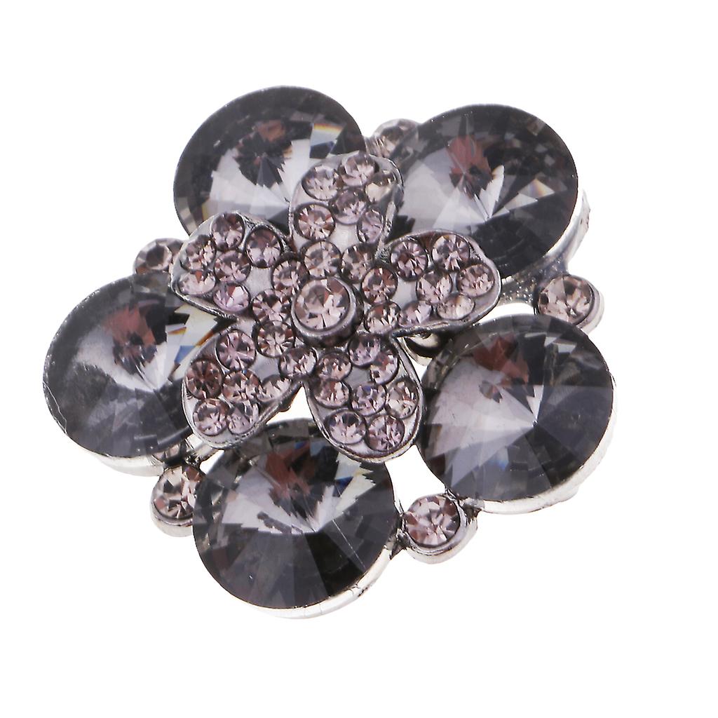 3pcs Crystal Rhinestone Flower Shank Buttons Embellishment Craft Decor ...