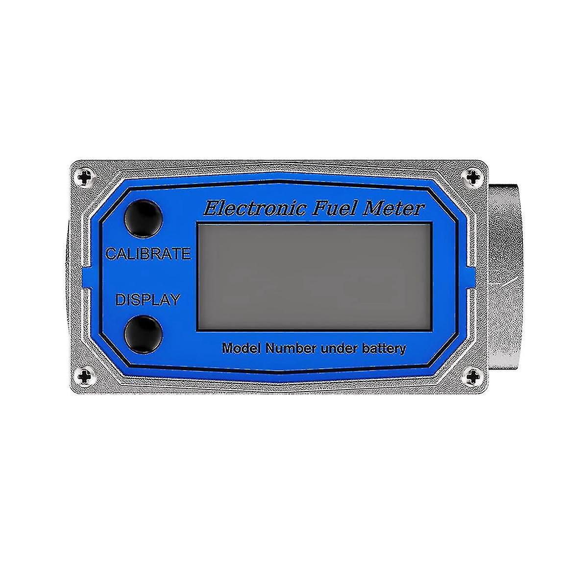 Flow Meter 3/4 Inches - Waterproof Digital Flow Meter Aluminum Alloy ...
