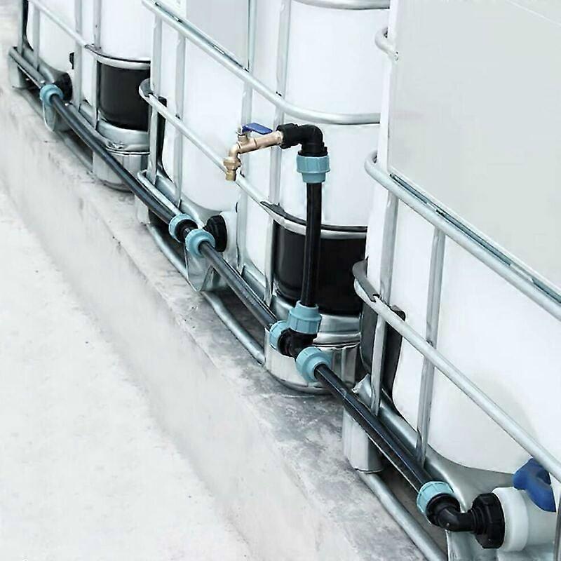 IBC connection kit - IBC adapter - For 2 IBC tanks side by side / rain ...