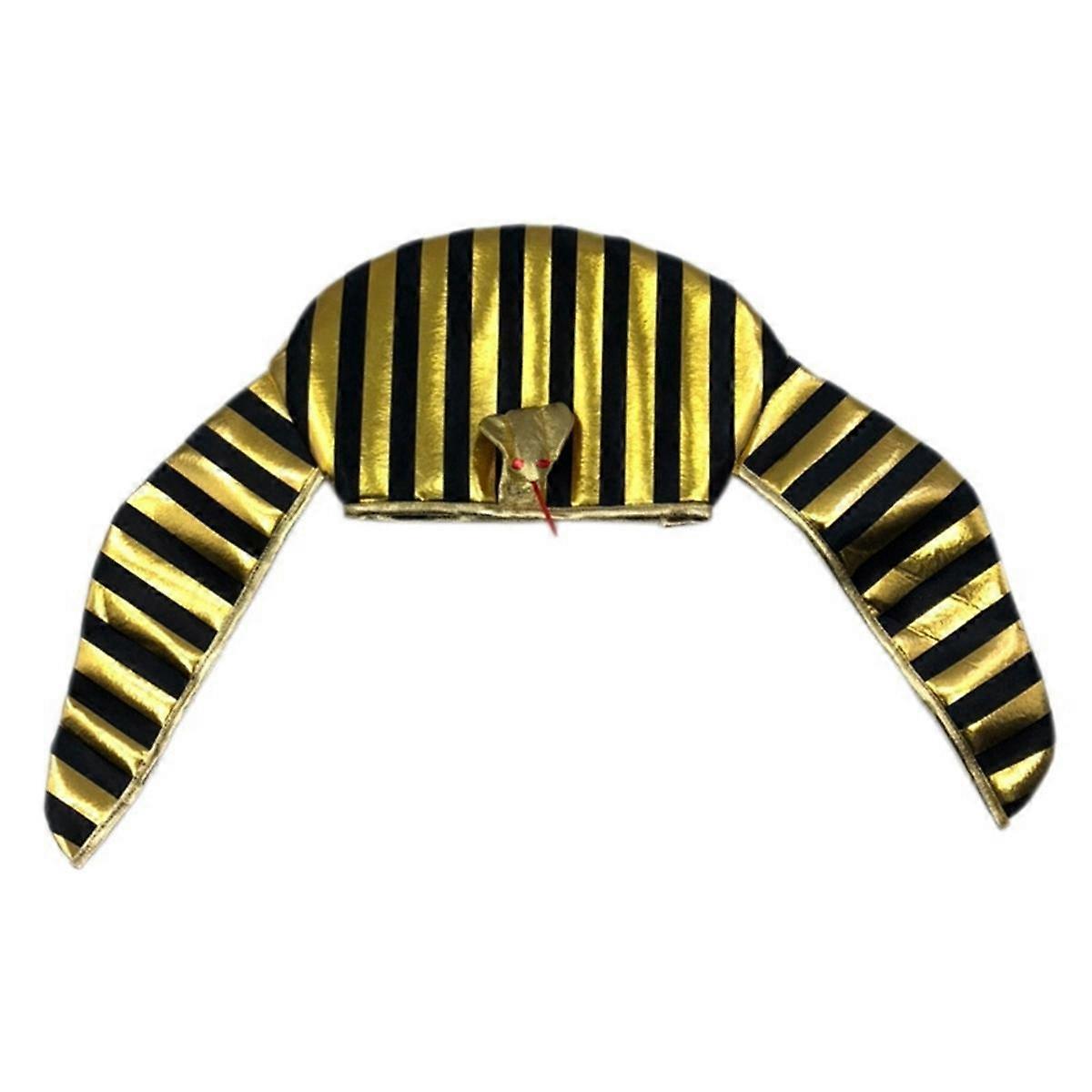4X Egyptian Pharaoh Costume Pharaoh Hat Headpiece Gold-Plated Cobra for ...