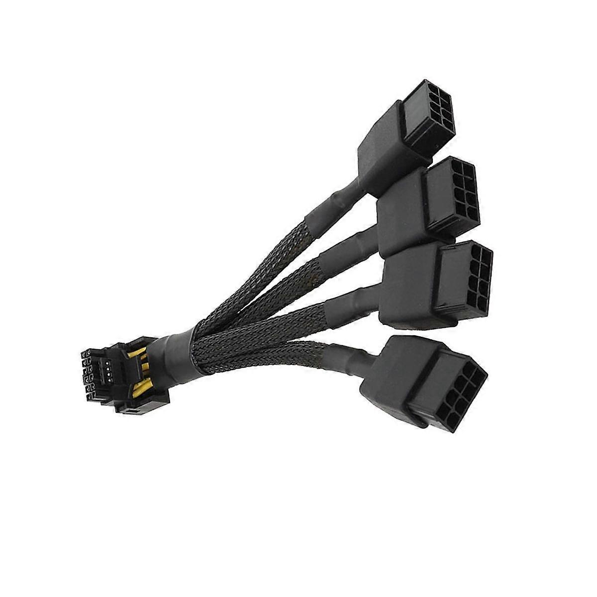 For GPU RTX4090 RTX4080 4X8 Pin PCI-E to 16 Pin Graphics Card Power ...