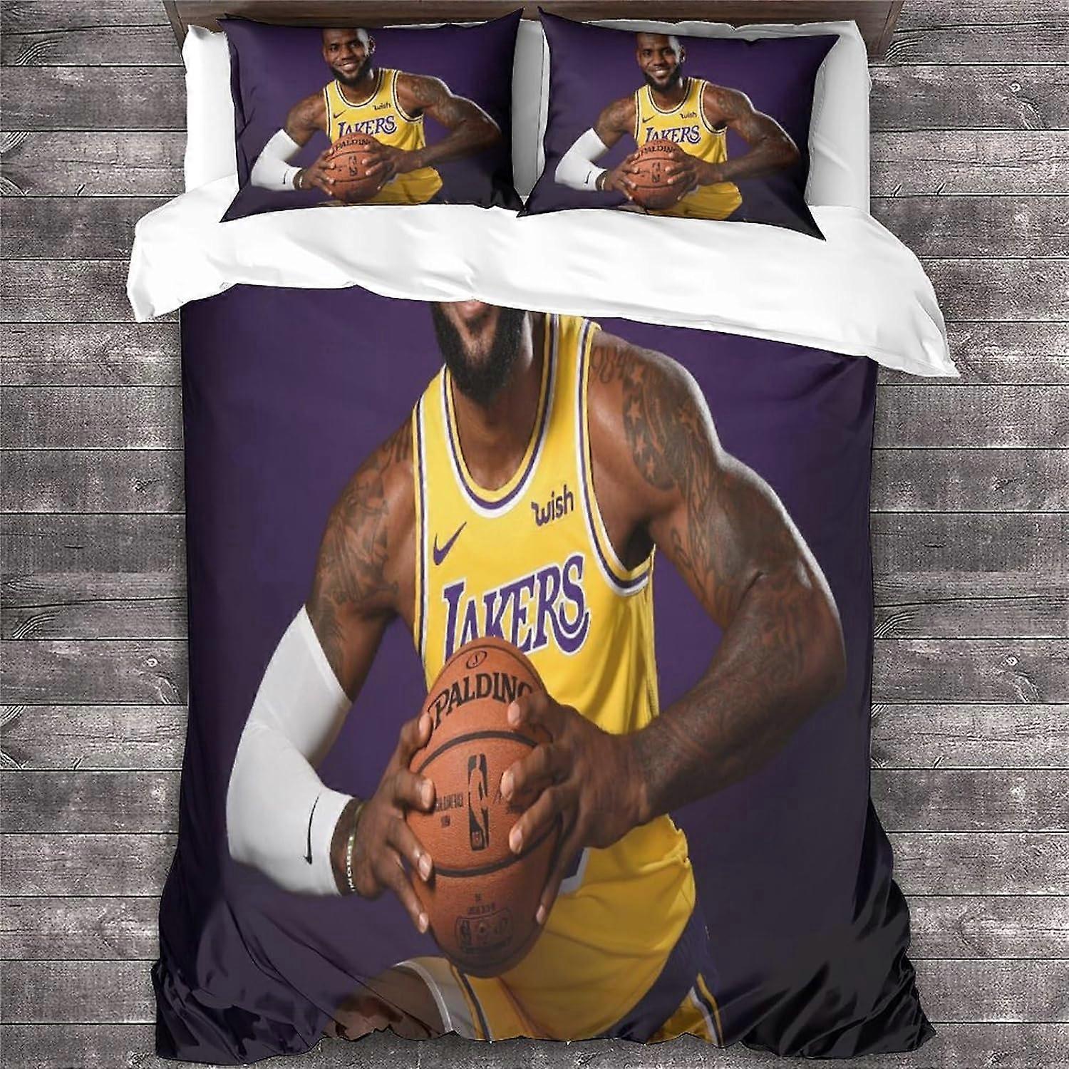 Lebron James 3D Duvet Cover Sets, LBJ NBA Bedding Set and Pillowcase ...