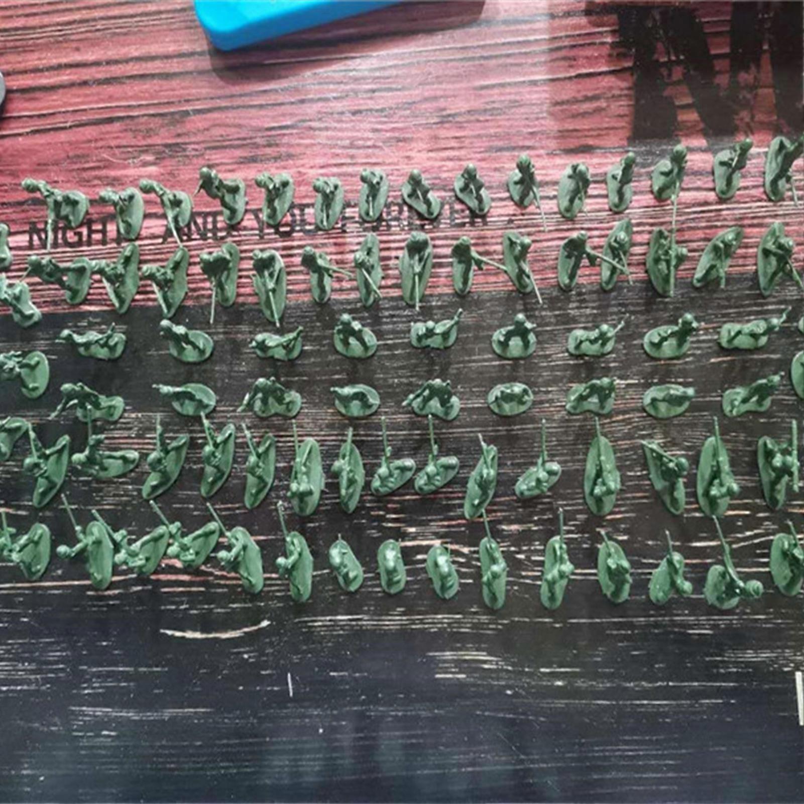 100pcs Army Men Military Set Military Battle Group Plastic Army Men Toy ...