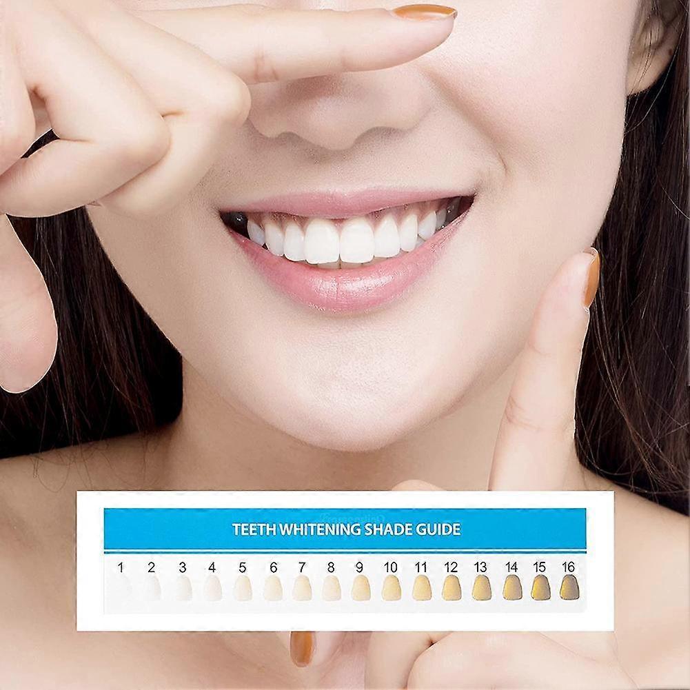 Teeth Whitening Paper Shade Guide 16 Colors Class 3D Card Guide Shade ...