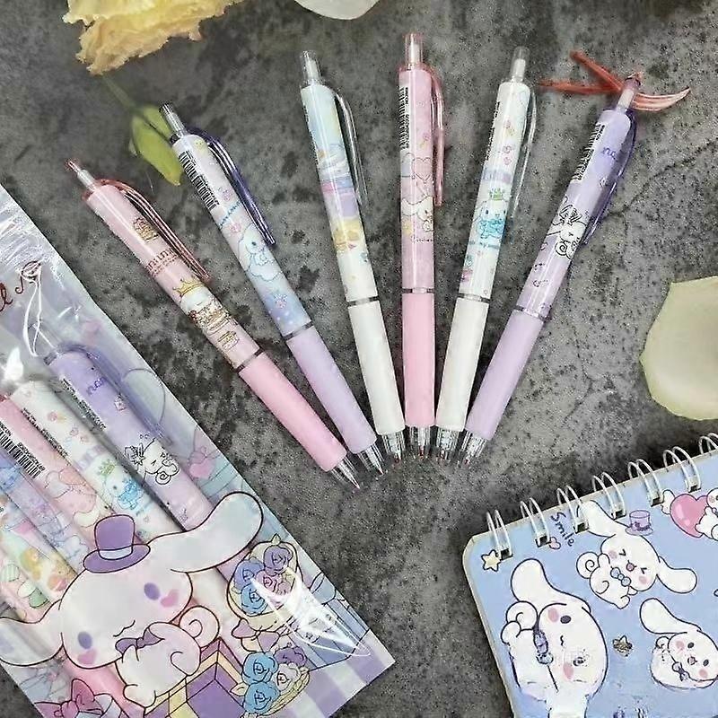 Cinnamon Roll Ballpoint Pens Set for 6, Kawaii Pens Cartoon Pen ...