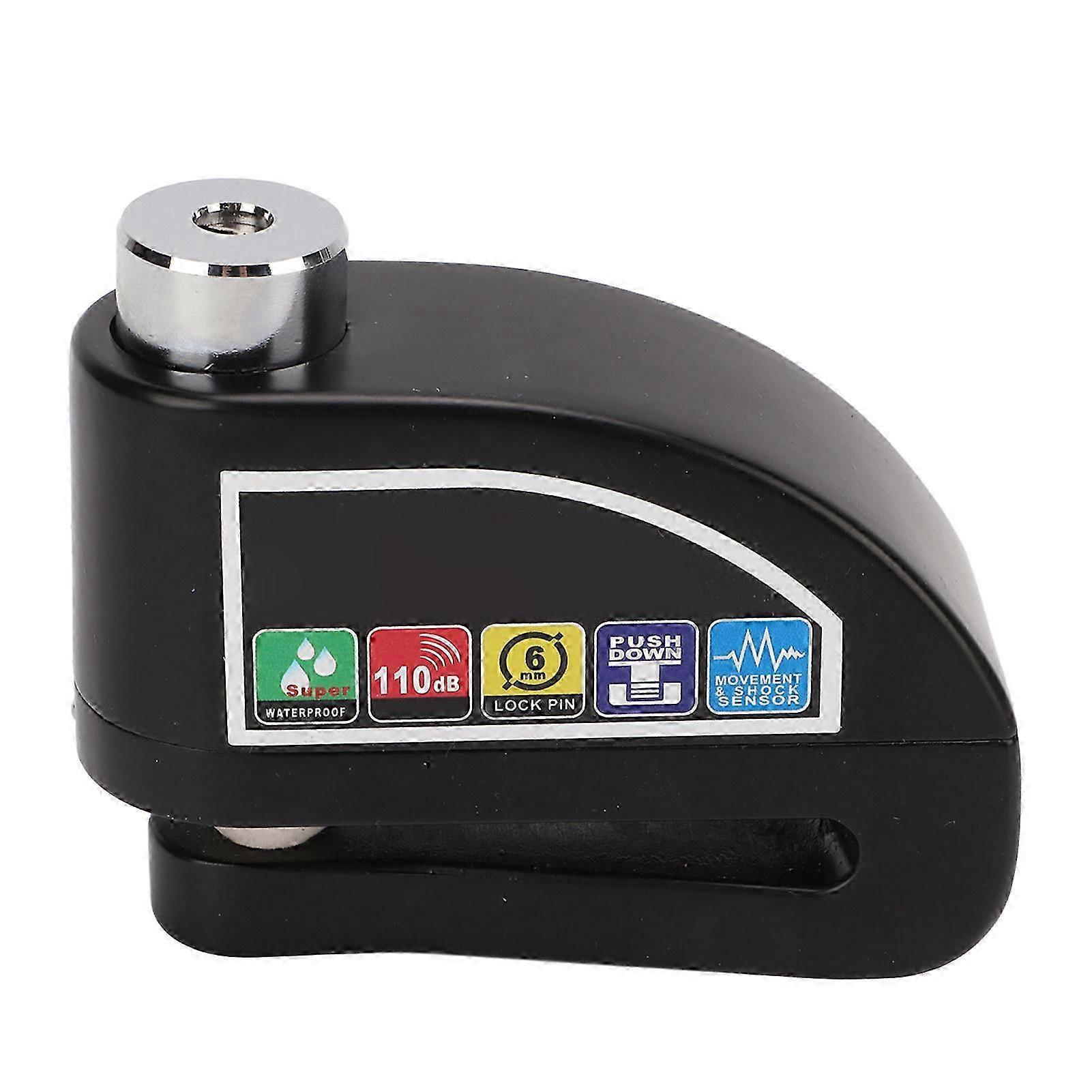 Security Disc Brake Lock 110db Anti Theft Alarm for Motorcycles ...