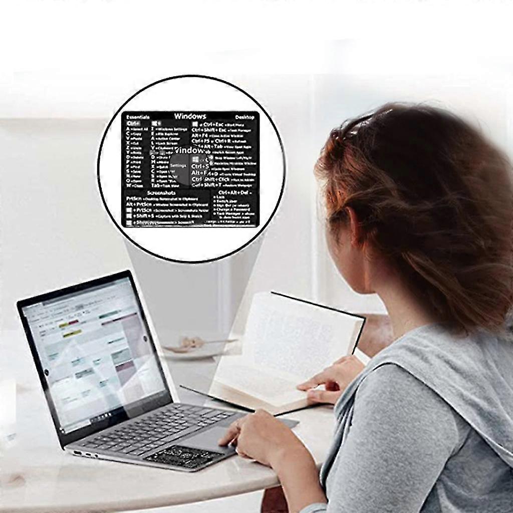Computer Keyboard Reference Shortcut Sticker Adhesive Universal For Pc ...