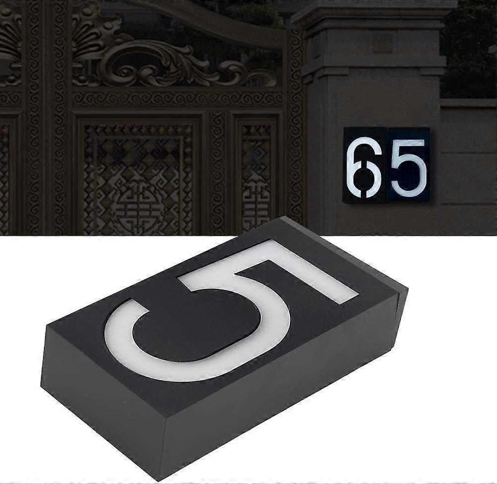LED Solar House Number Light, 7 Inch Garden Numbers Solar Powered ...