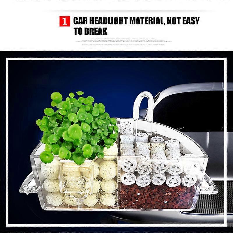 3 in 1 Fish Tank Filter Box Aquarium External Filter Box Acrylic ...