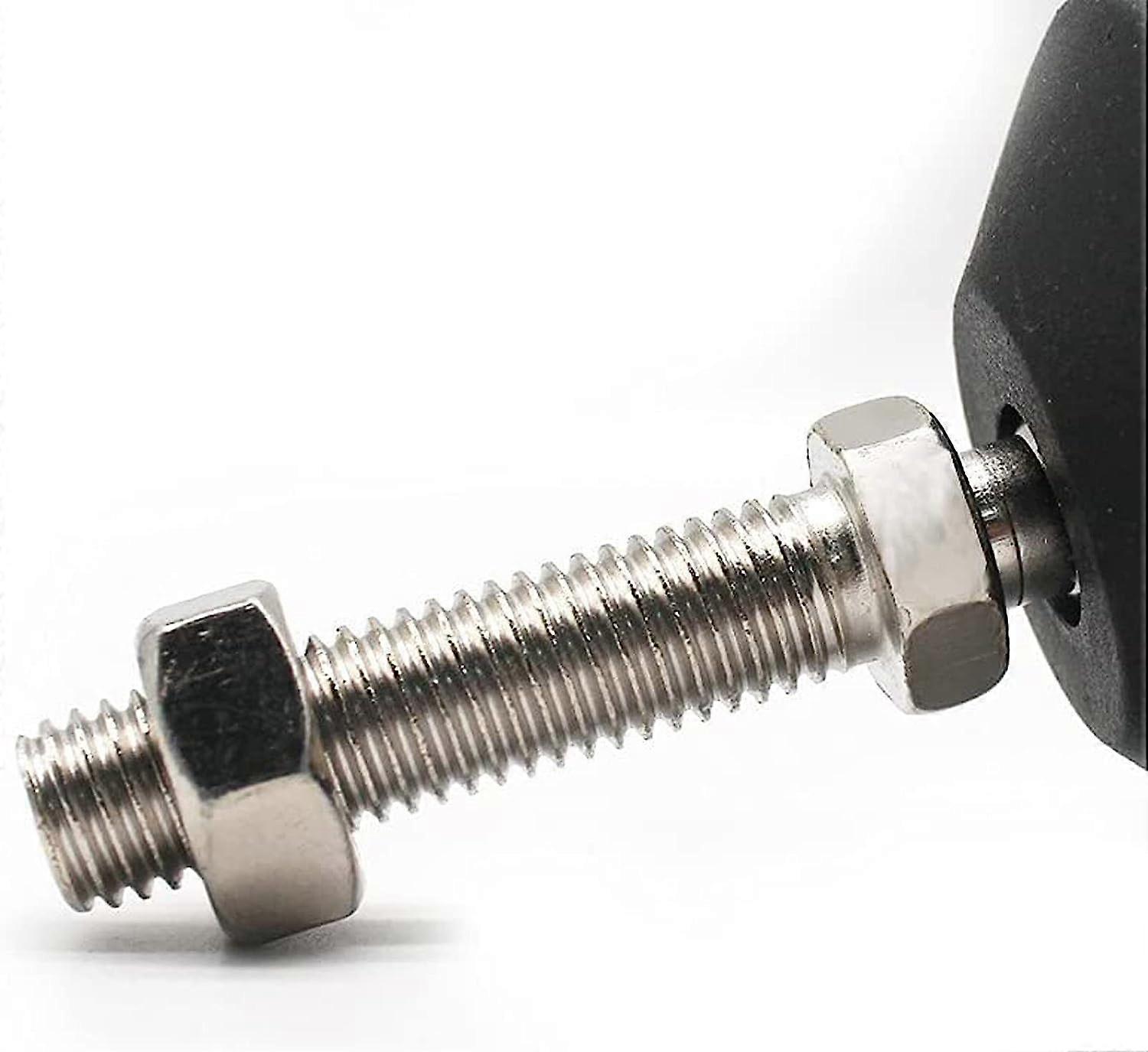 Set of 6 M10 x 80mm Adjustable Feet Adjustable Screws Furniture Leg Can ...