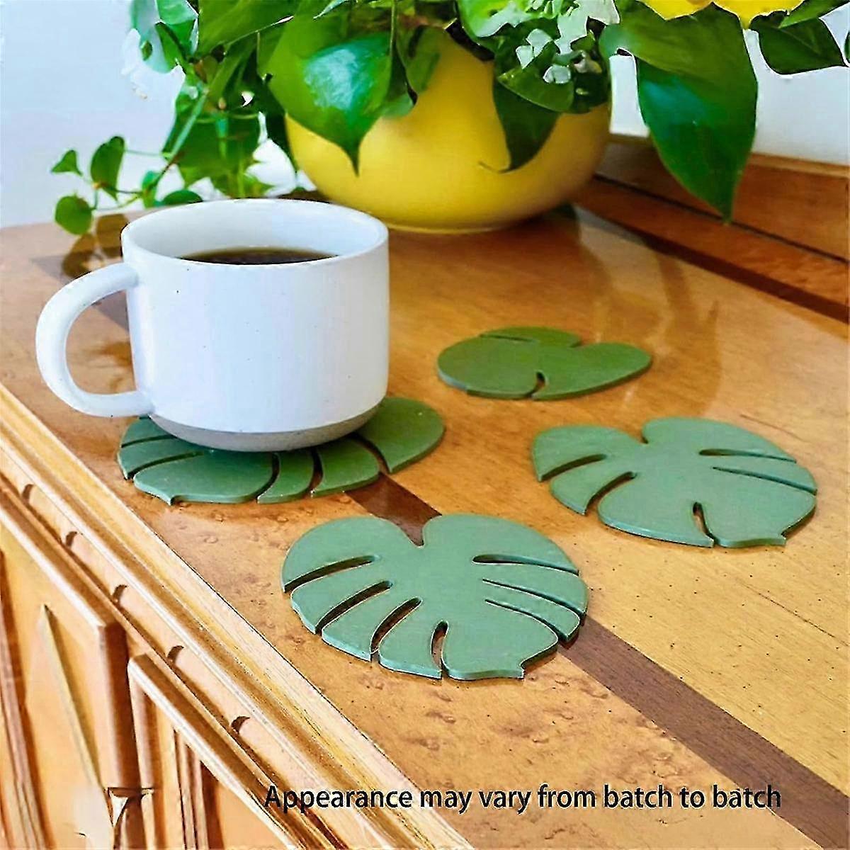 Monstera Coasters Plant Non-slip Coasters, Monstera Coaster Set ...