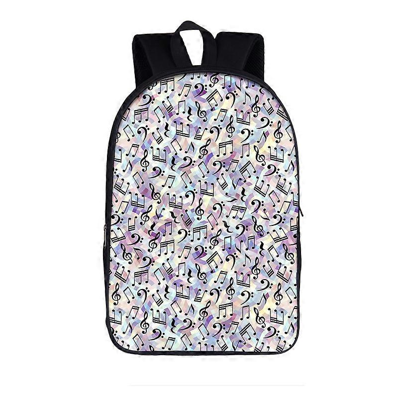 Music Note Backpack Daypack Guitar / Piano Daypack Women Men Rucksack ...