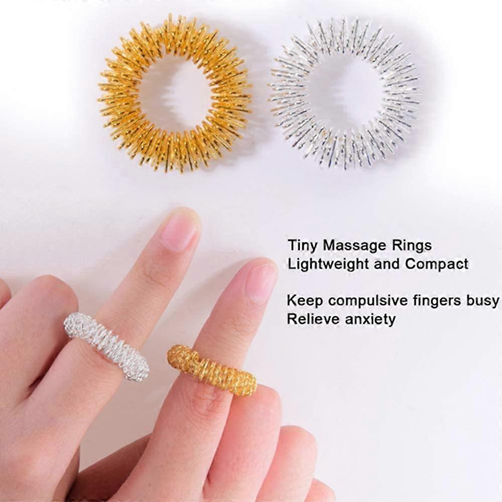 Acupressure Rings, Pack of 30 Finger Massage Rings - Massage for ...
