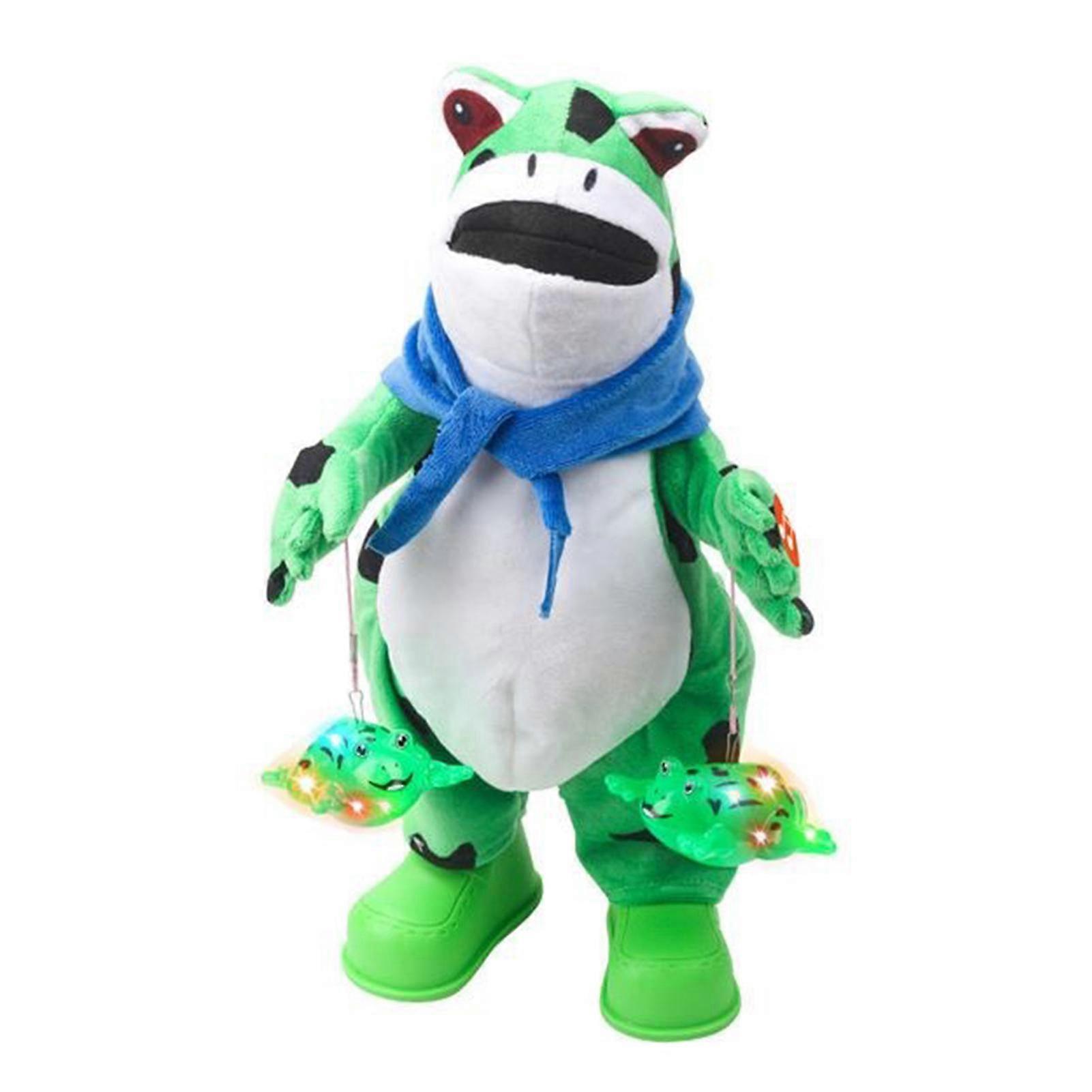 Electric Dance Frog Toy Fun And Interactive Glowing Music Swinging ...