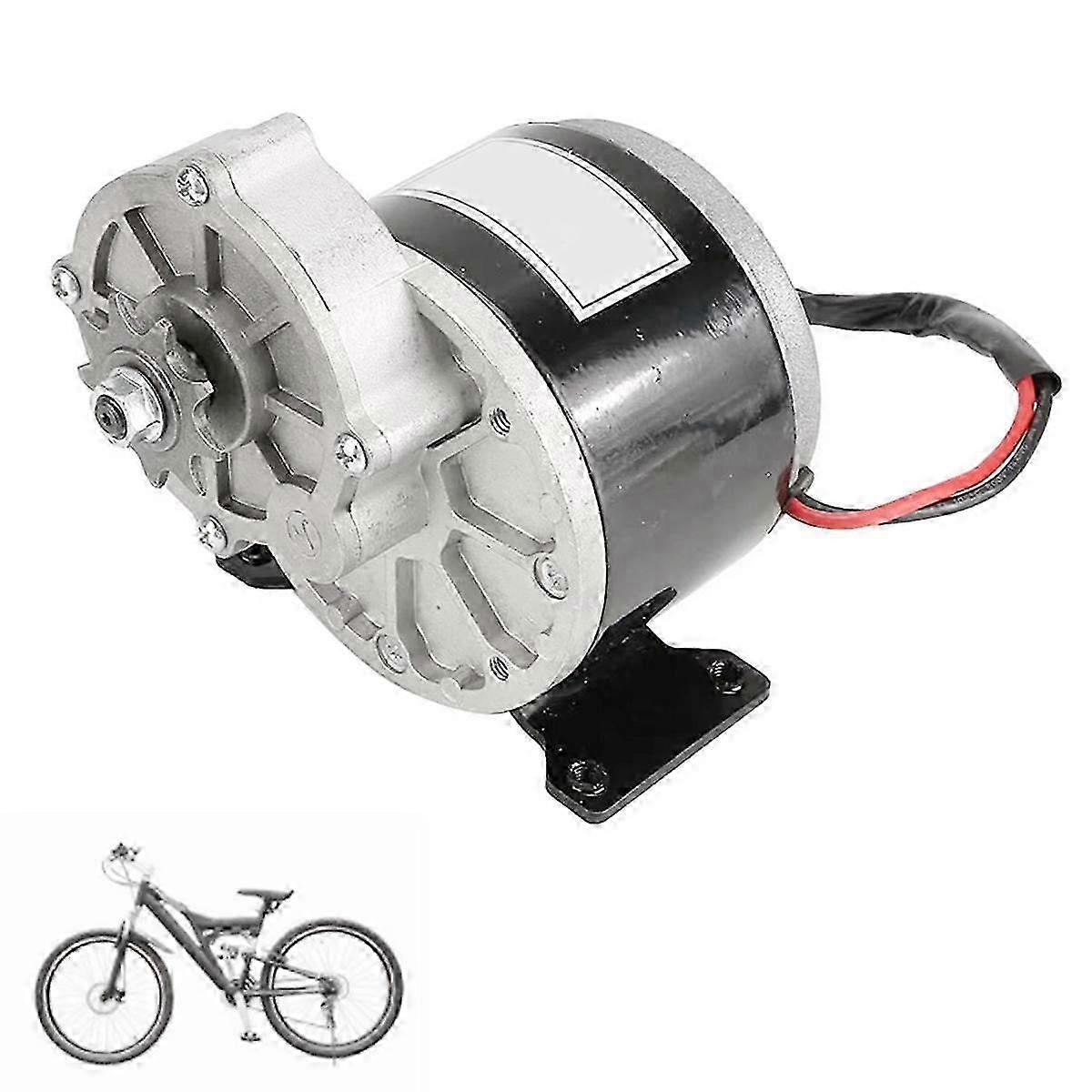 12v 250w Gear Reduction Electric Motor With 9 Tooth Sprocket Brushed Dc ...