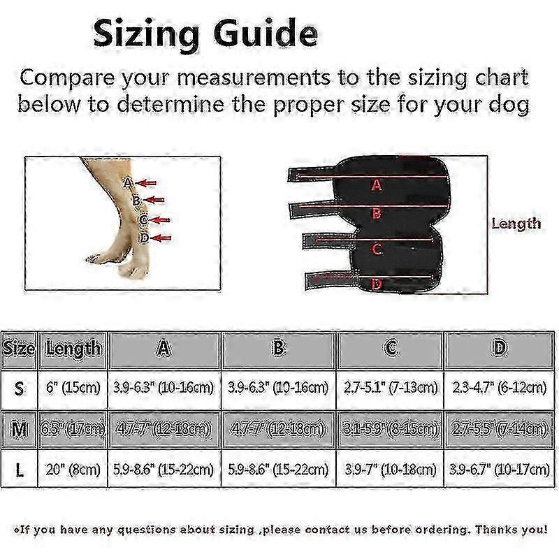 Dog Leg Brace Hock (ankle) Joint Support | Helps With Hind Leg Injuries ...