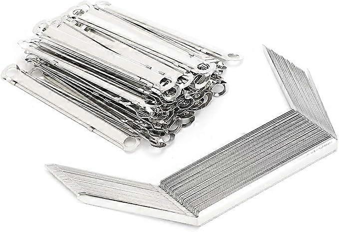 2 Hole Iron Binder Clip, 50Pcs File Fasteners for 350 Sheets A4 Paper ...