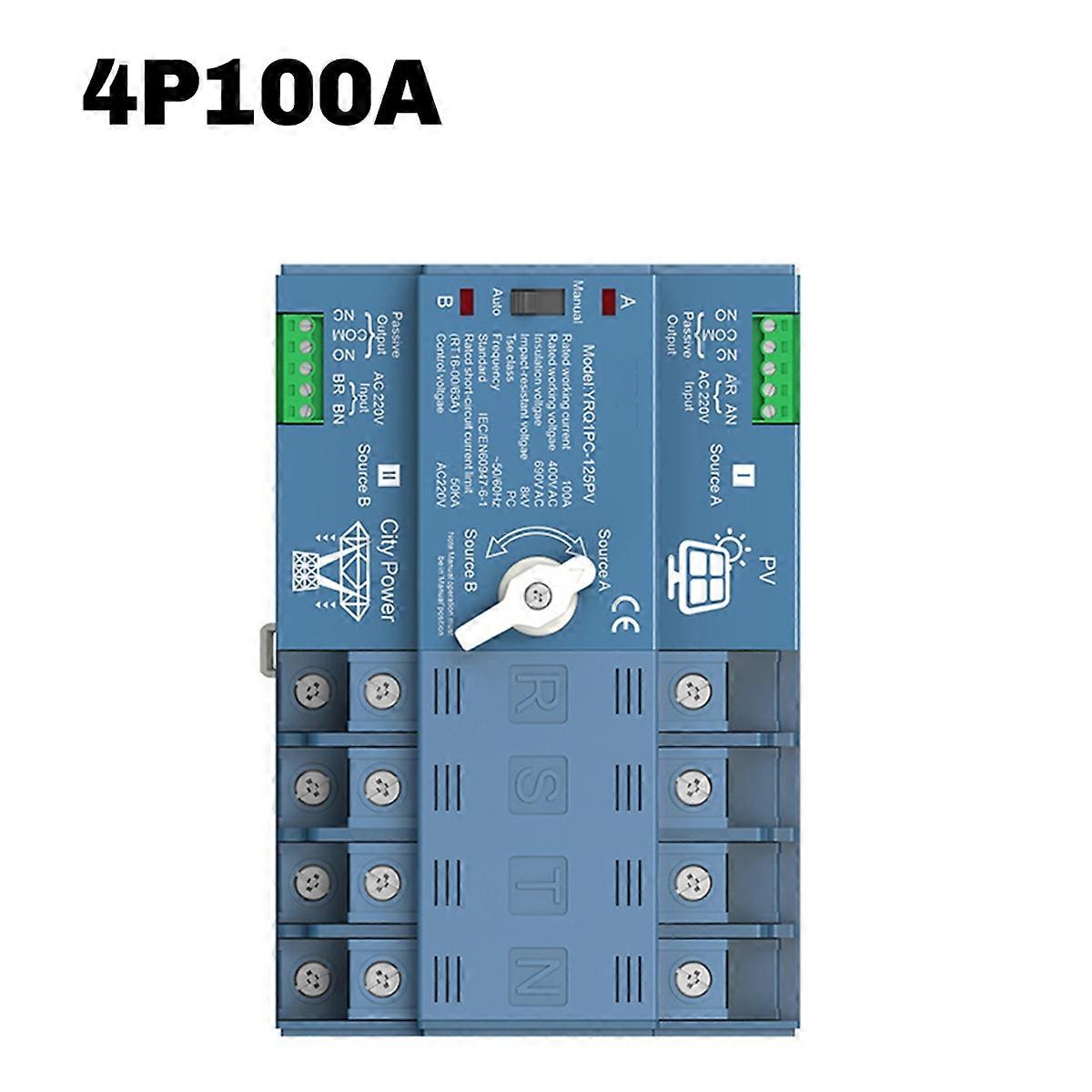ATS Dual Power Automatic Transfer Switch for Generator or PV Energy to ...