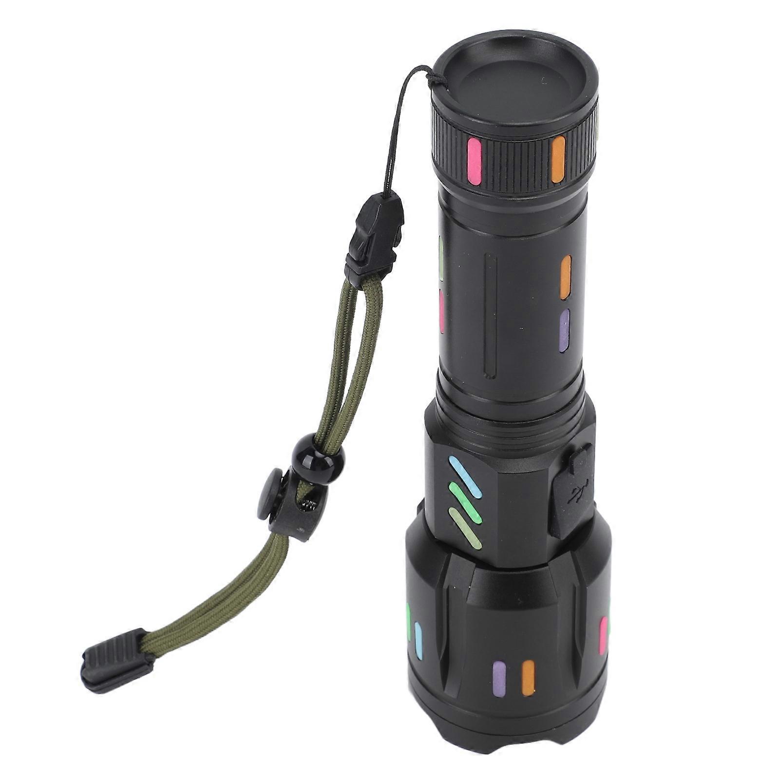 LED Flashlights High Powered Zoomable Handheld Torch Outdoor White ...