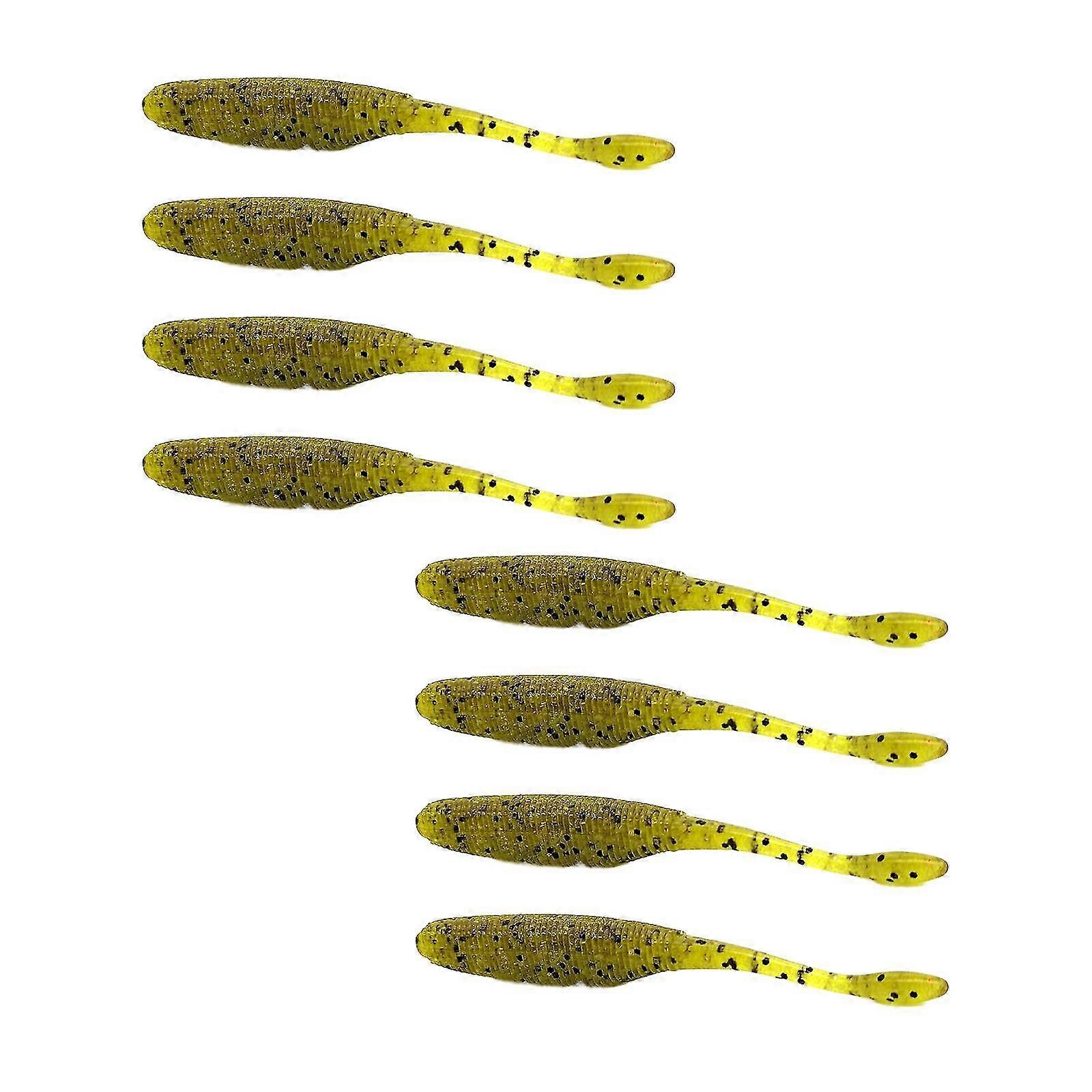 8Pcs Fishing Lures Wiggle Worms and Swinging Worms for Saltwater and ...