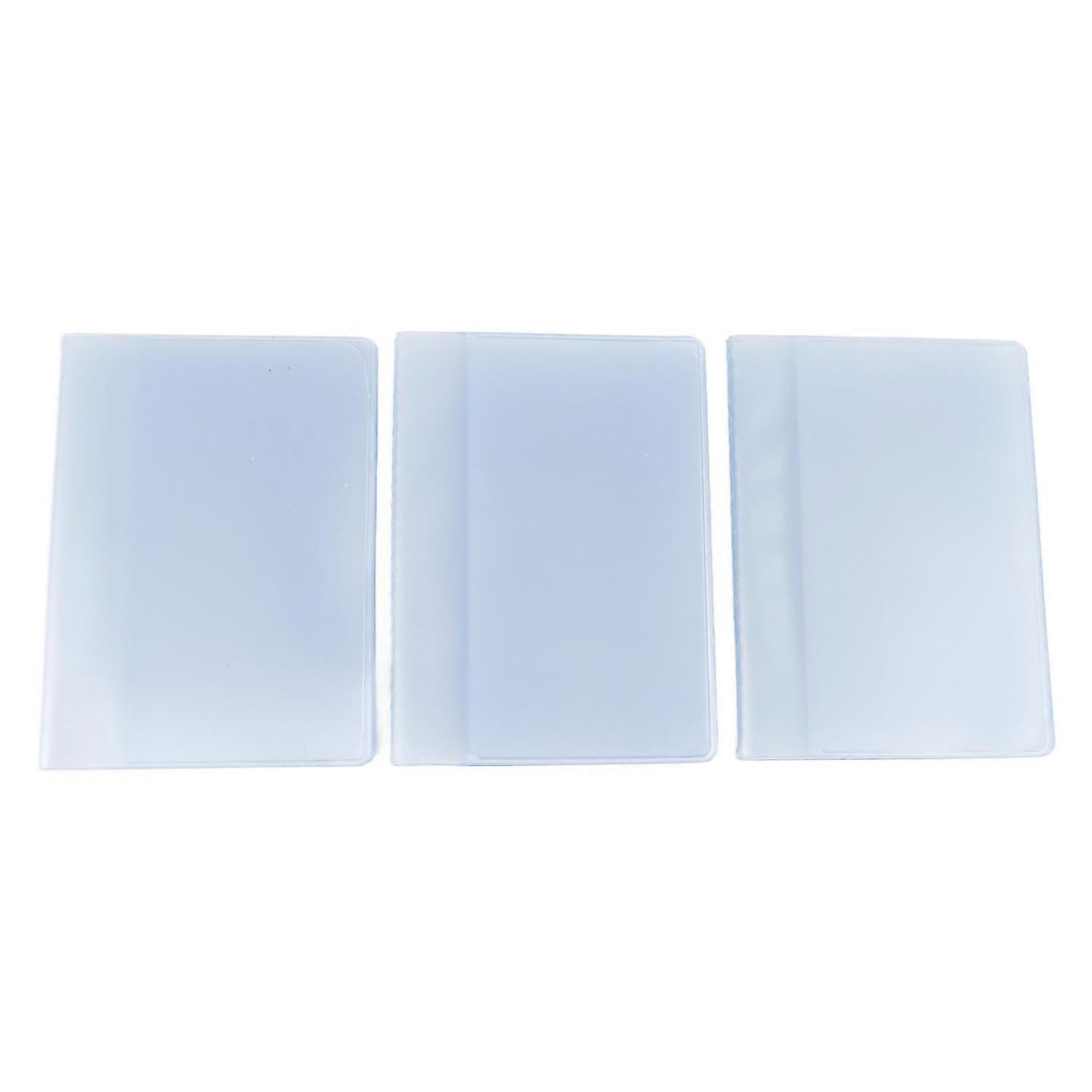 3Pcs Wallet Insert Soft Transparent PVC 10 20 30 Pages Multi Purpose ...