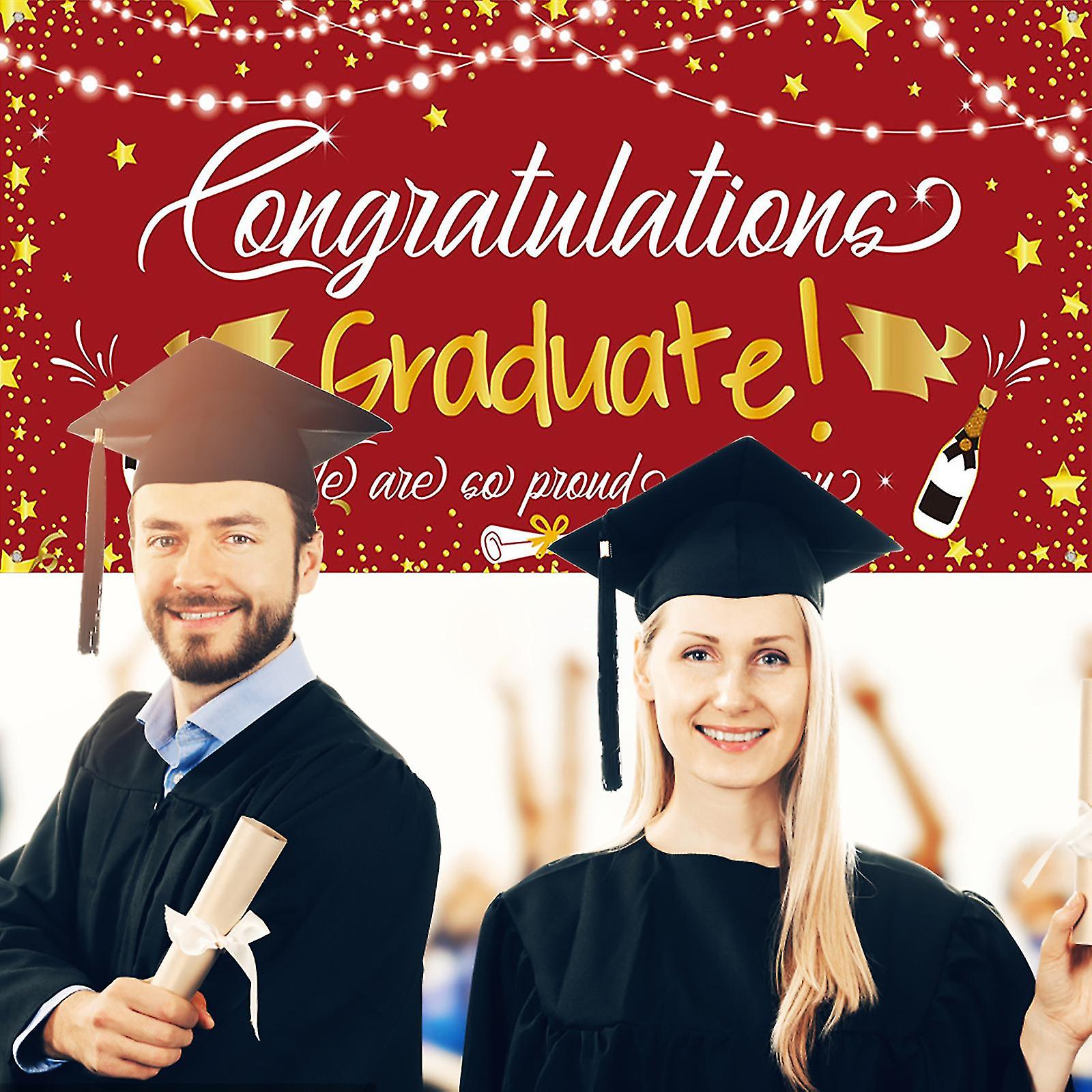 Large Class Of 2022 Graduate Banner Decorations Congratulations Banner ...