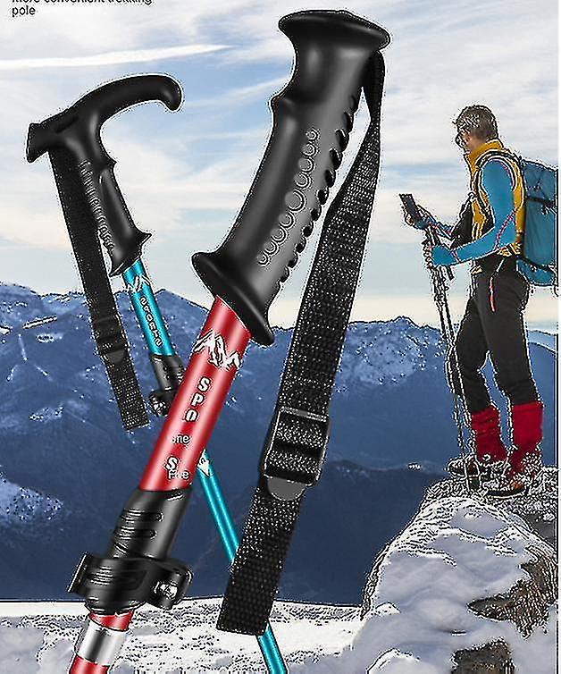 Collapsible Aluminum Hiking Poles With Quick Lock System, Folding ...