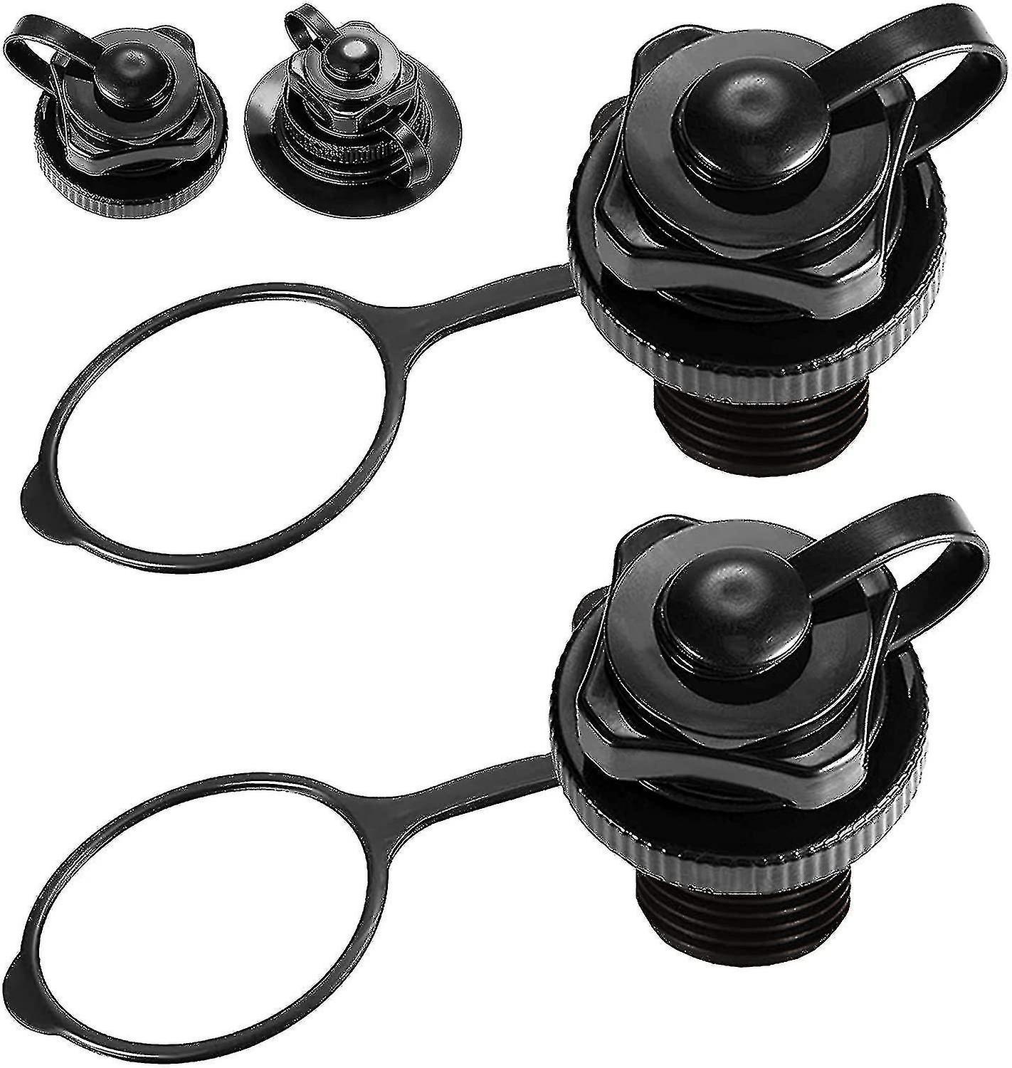 2 Pcs Inflatable Boat Air Valve, Boston Spiral Air Plugs Quick Inflate ...