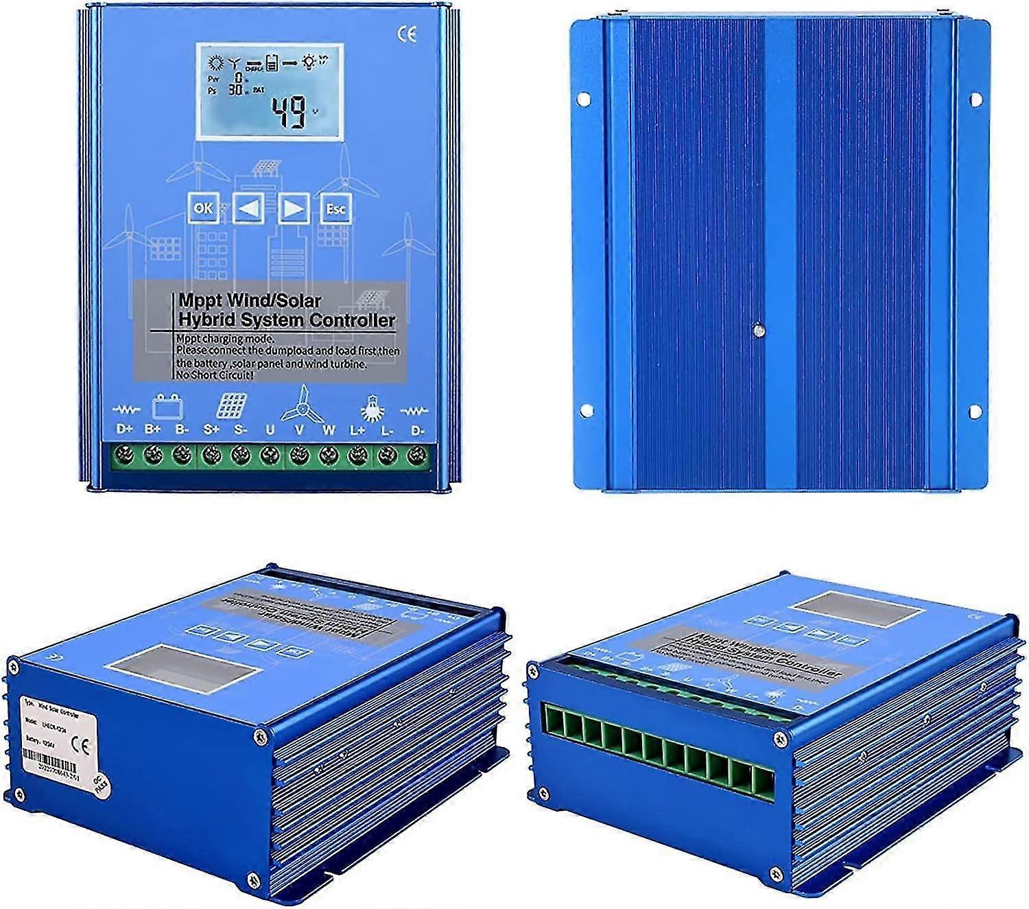 200w-1000w(optional) Wind Solar Hybrid System Mppt Charge Controller With Dump Load,12v/24v/48v ...