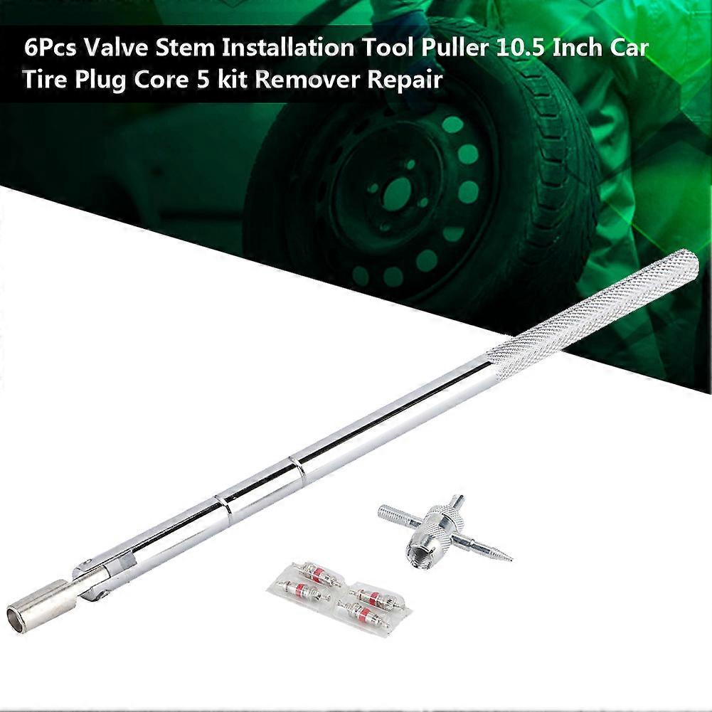 6Pcs Valve Stem Installation Tool Puller 10.5 Inch Car Tire Plug Core 5 ...