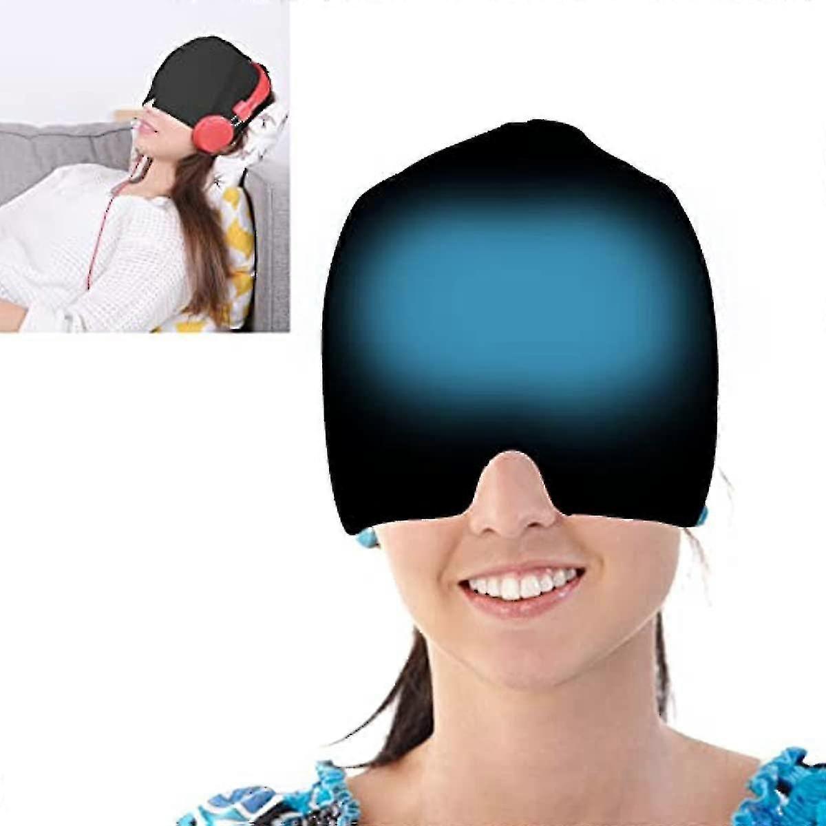 Migraine And Headache Relief Hat Gel Ice Pack Hot Compress Cap Migraine ...