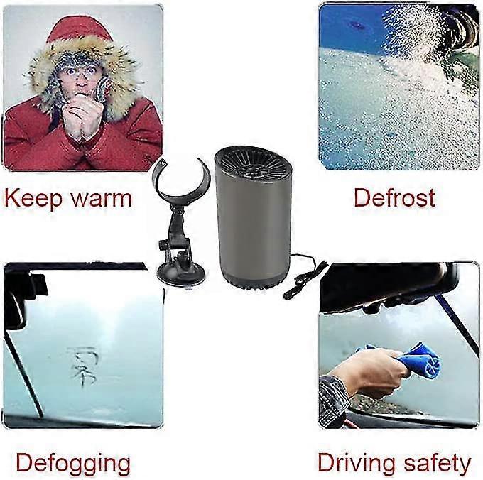 Car Heater, 2 In1 Portable Windshield Defogger And Defroster, 12v 150w ...