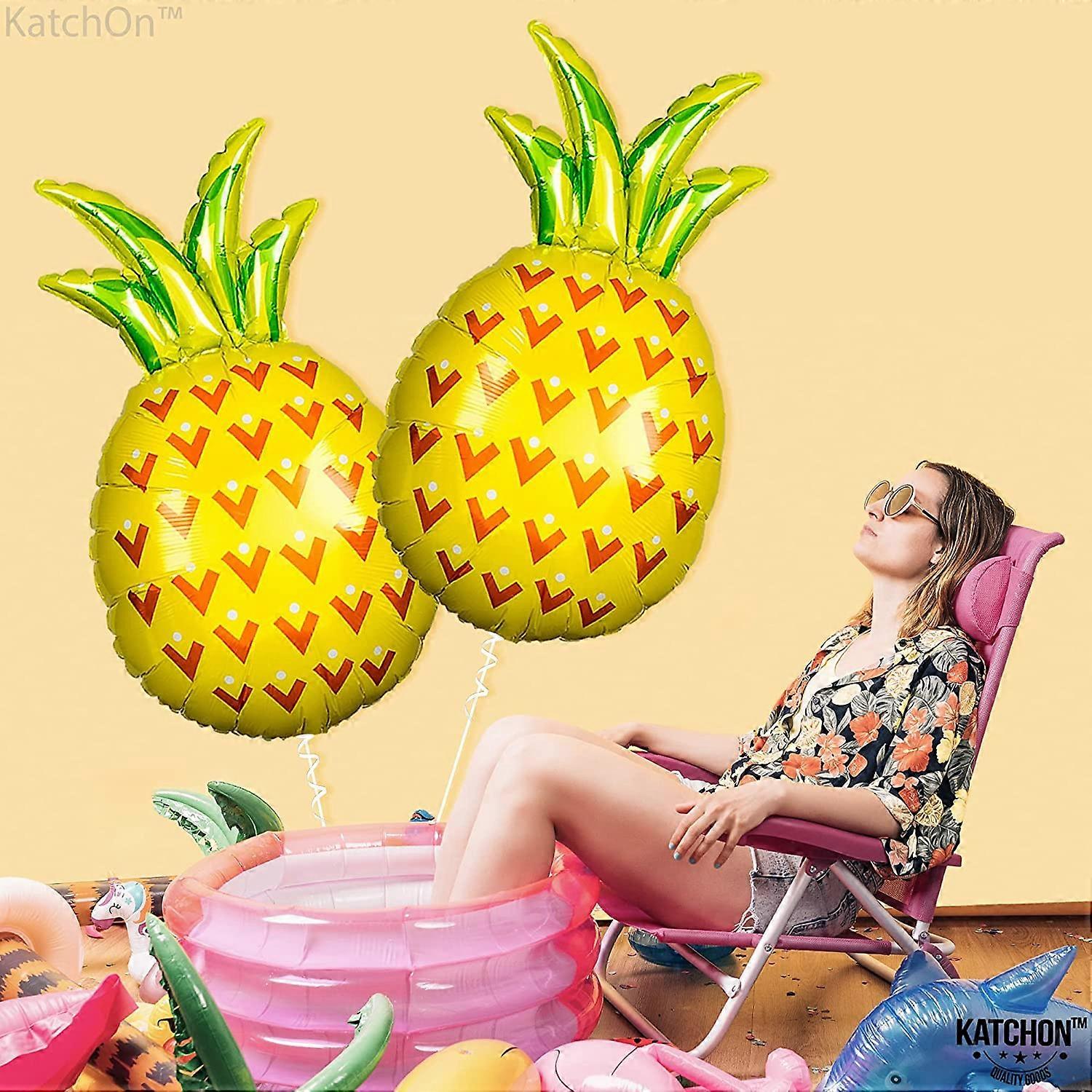 Giant, 32 Inch Pineapple Balloons - Pineapple Party Decorations ...