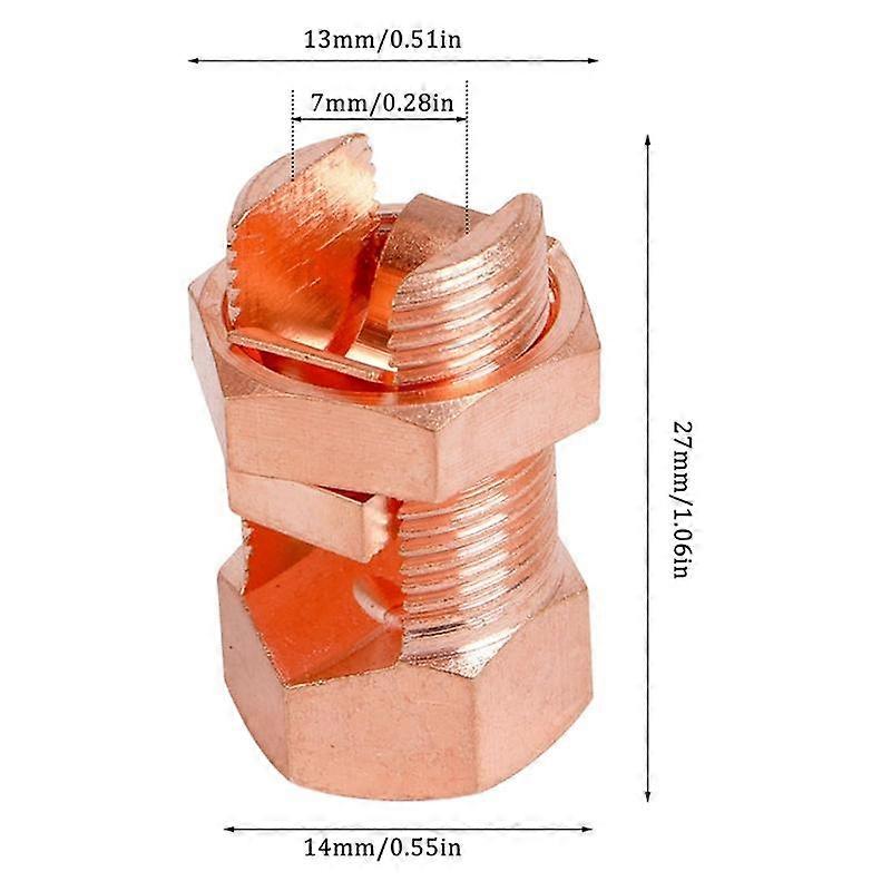 10Pcs Split Bolt Connector, Grounding Split Bolt Connector Split Bolt ...