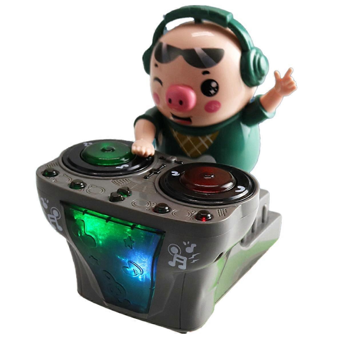 Children Toys DJ Rock Pig Electric Doll Toys Light Music Fun Electronic ...