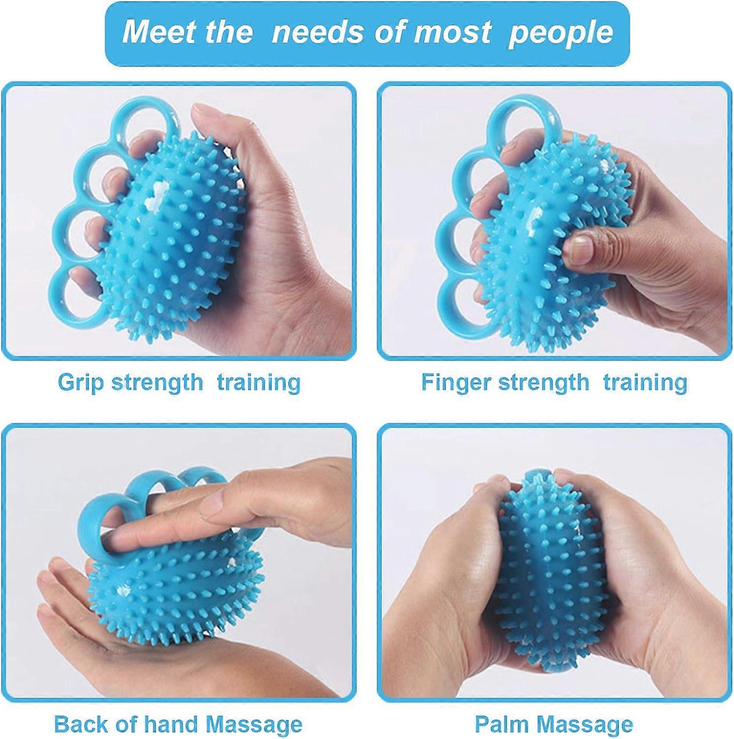 Finger Exerciser,Strength Trainer Hand Exercise Stress Relief Balls for ...