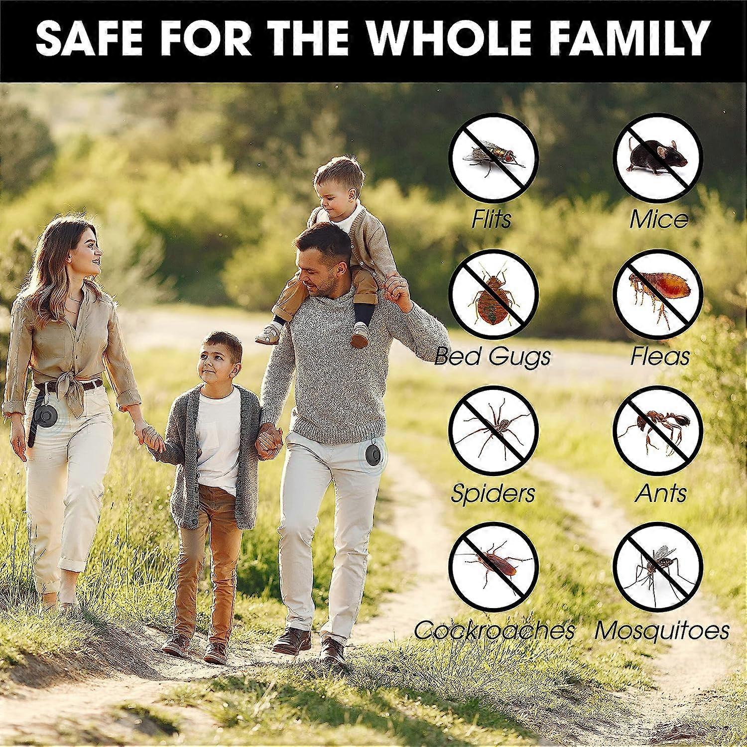 Portable Ultrasonic Pest Repeller for Humans - Insect Repellent ...