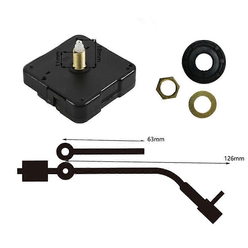 DIY Retro Mute Movement Record Wall Clock Movement Acrylic Quartz Clock ...