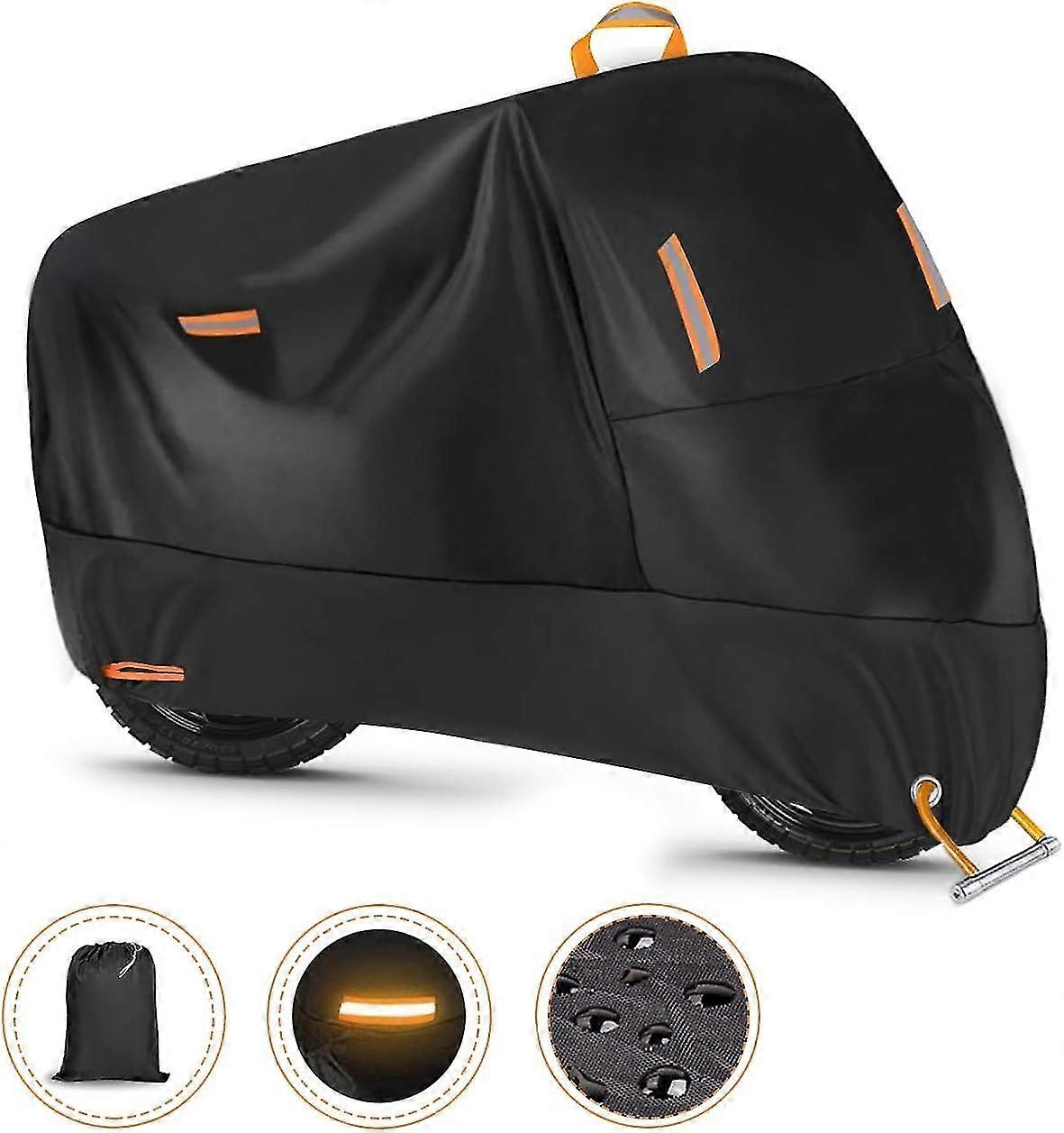 Motorcycle Cover Outdoor Waterproof Motorbike Tarp 300D Thicken ...