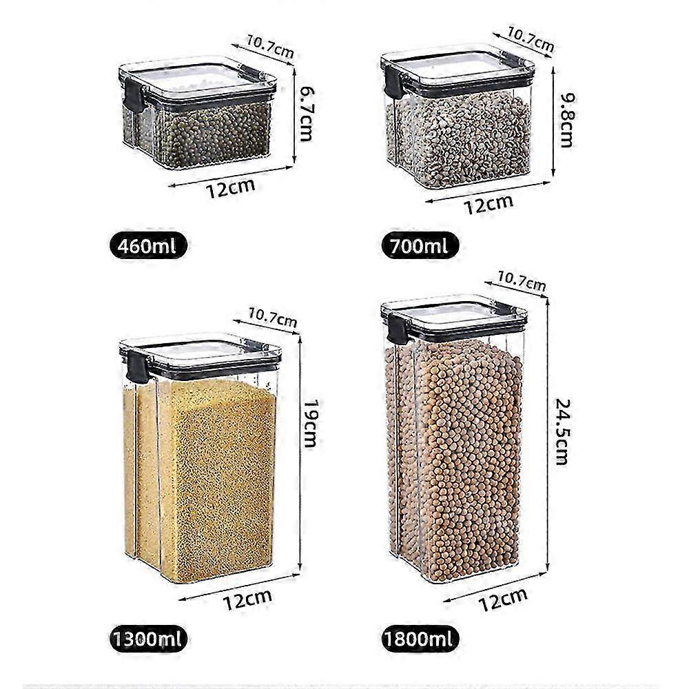 Airtight Food Storage Containers Set With Lids For Kitchen Pantry Organization And Storage ...