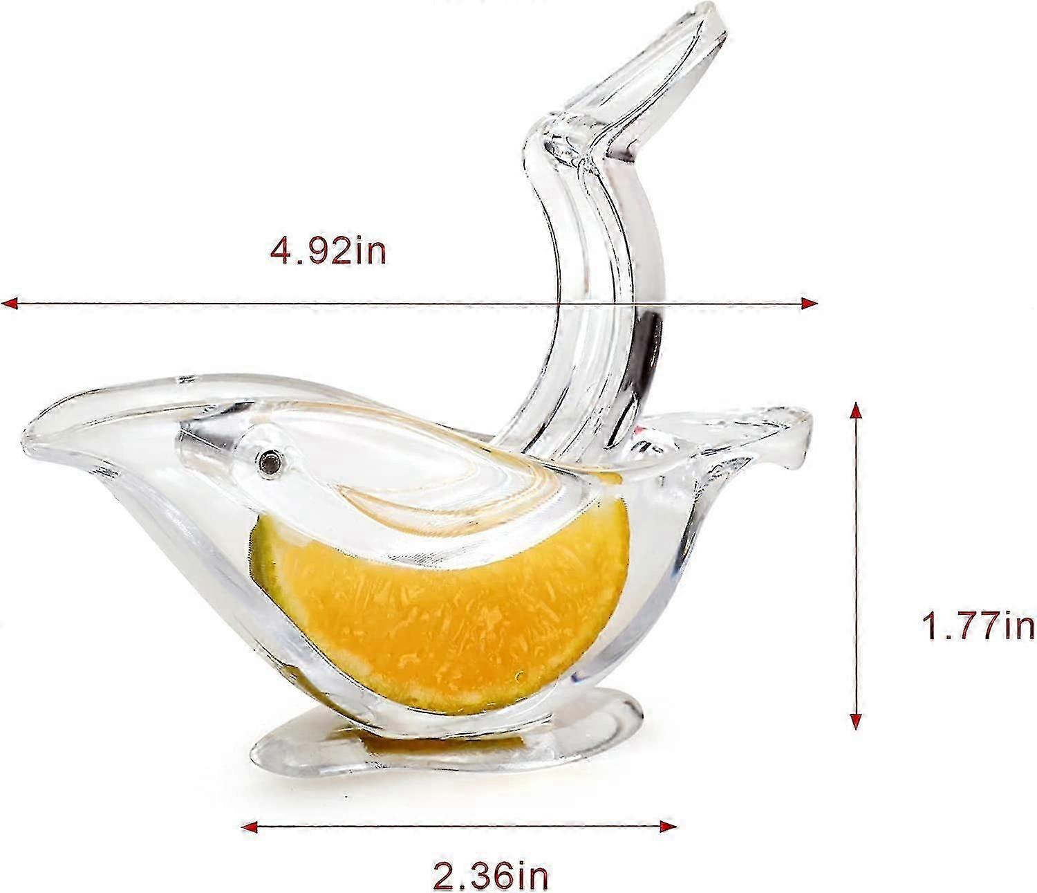 2pcs Lemon Lime Squeezer, Manual Lemon Citrus Juicer, Acrylic Bird Fish Shaped Lemon Squeezer ...