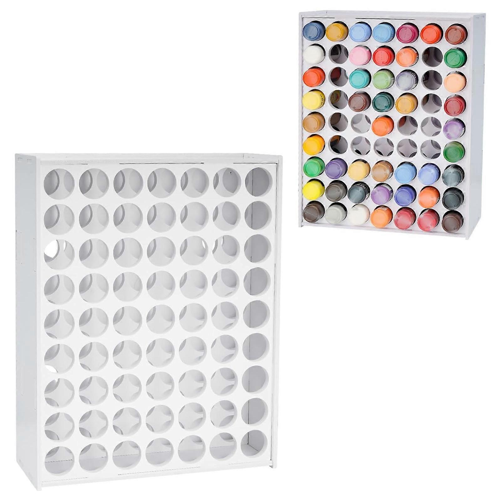 Wall Mounted Craft Paint Storage Rack Vertical Paint Storage Rack 49/63 ...