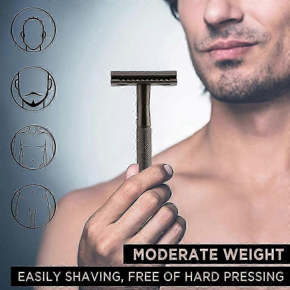 Eco-Friendly Double Edge Safety Razor, Reusable Shaving Razor For Men ...