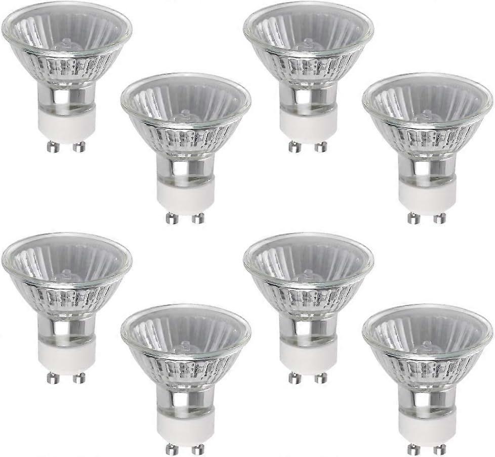 GU10 35W Halogen Bulbs, Pack of 8 GU10 Halogen Spotlights, 220-240V ...