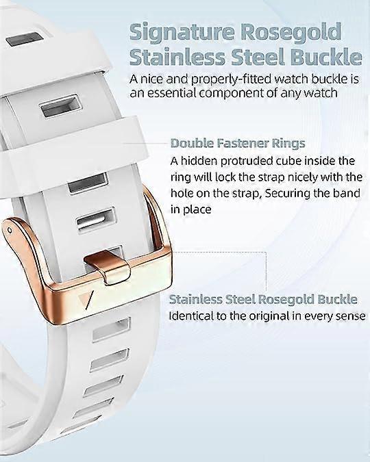 Garmin Fenix 6S 5S Bracelet 20 mm for Fenix 6s Pro 5s Plus 7S White | Fruugo UK