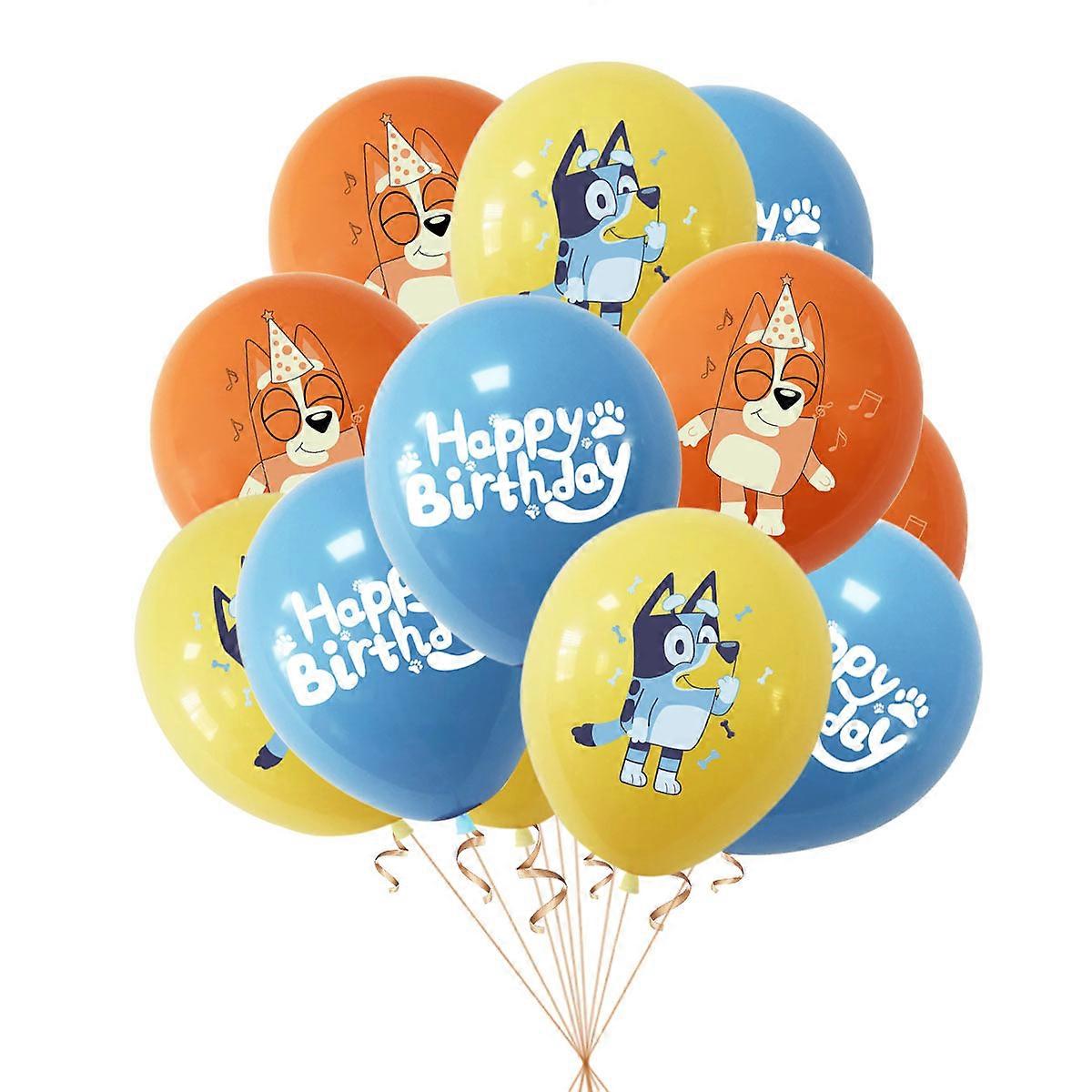 Bluey Christmas Birthday Party dinnerware Disposable Banner Cake Topper ...