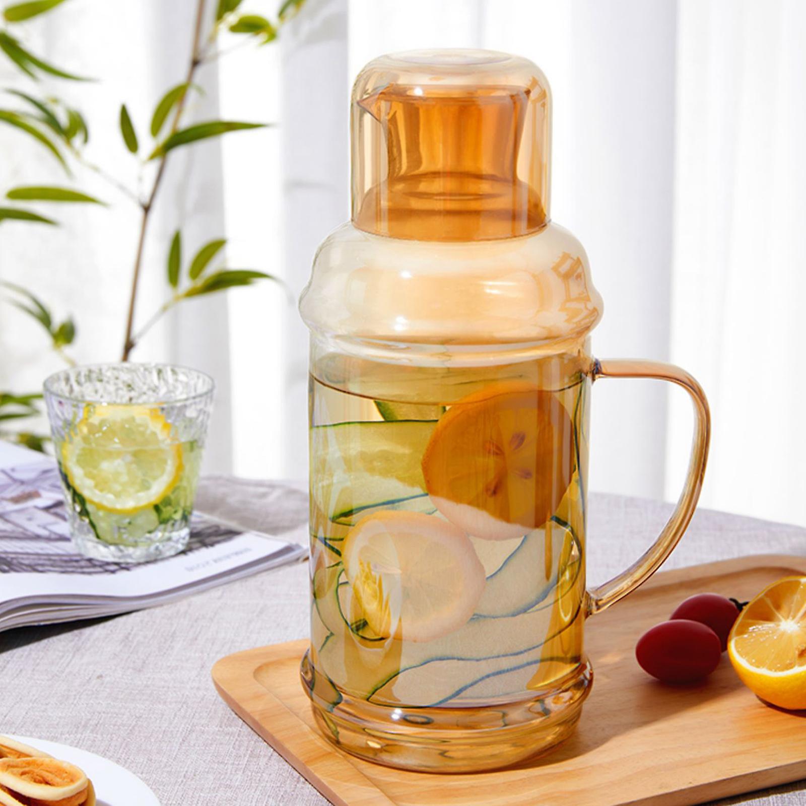 Glass Water Pitcher Cold Kettle Pitchers Durable White High Temperature ...