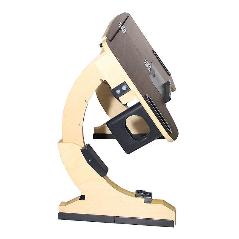 Adjustable Wooden Bedside Table Laptop Folding Table Aluminum Vertical ...