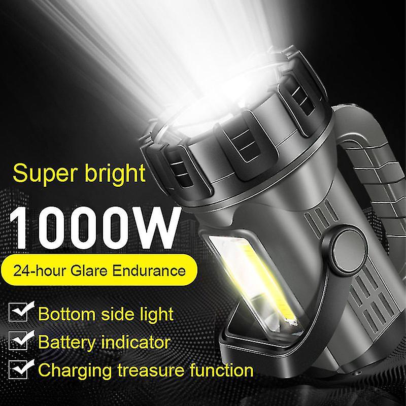 1000w Super Bright Long-range Xenon Searchligh Light Usb Charge Led ...