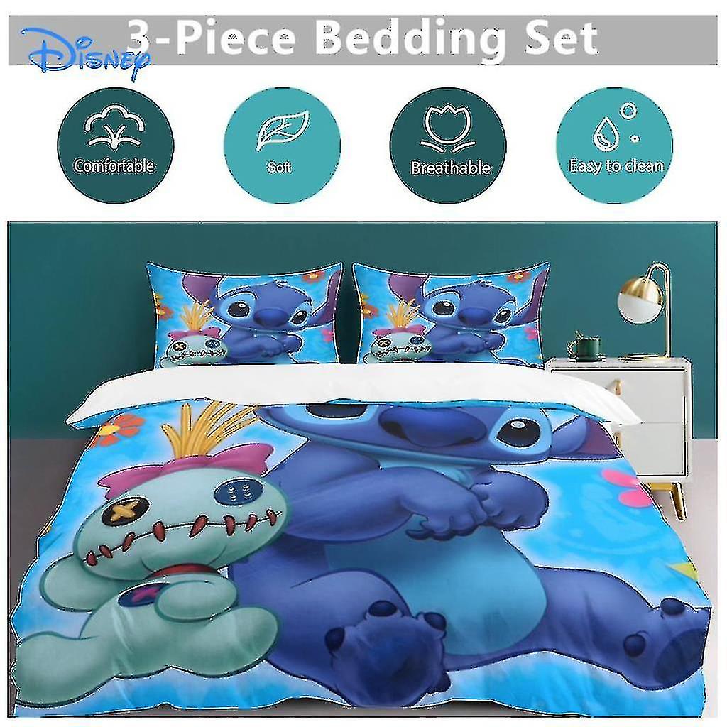 Lilo And Stitch Bedding Set Quilt Duvet Cover Comforter Pillow Case ...